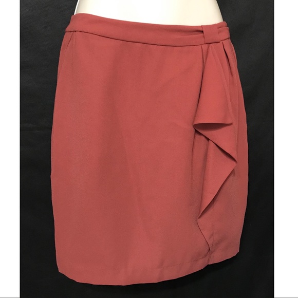 H&M | Skirts | Nwt Hm Rosewood Side Ruffle Skirt 6 | Poshmark